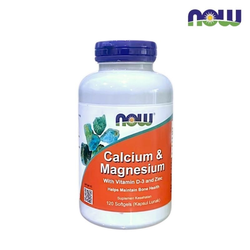 Jual NOW | CALCIUM & MAGNESIUM | 120 softgels - CAL MAG with Vitamin D3 ...