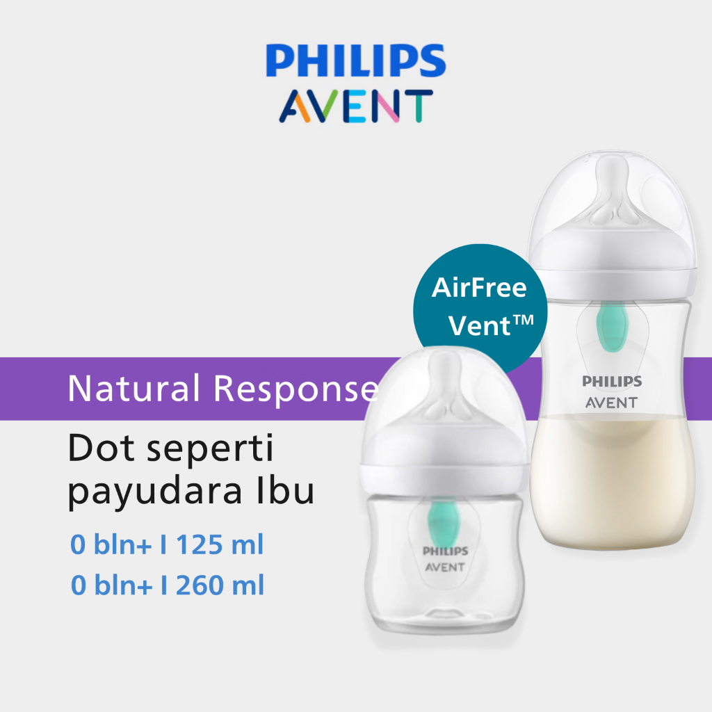 Jual Philips Avent | Botol Susu Bayi | AirFree Vent Natural Response ...