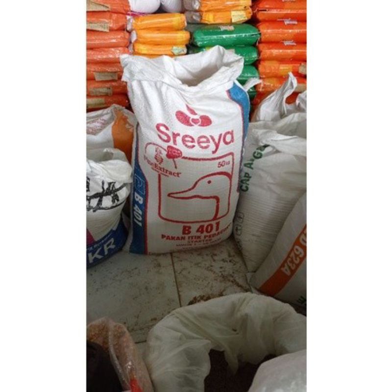 Jual Sreeya B401 Starter Itik Pedaging Pakan Unggas ternak 1kg | Shopee ...