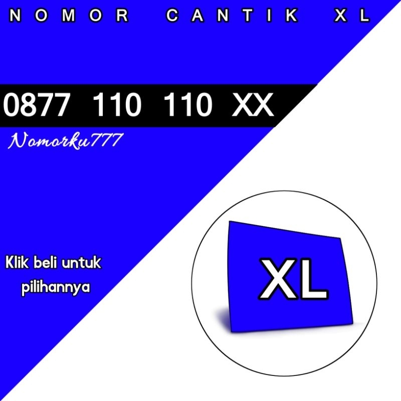 Jual NOMOR CANTIK XL 4GLTE 110110-1101THN-1101111 | Shopee Indonesia