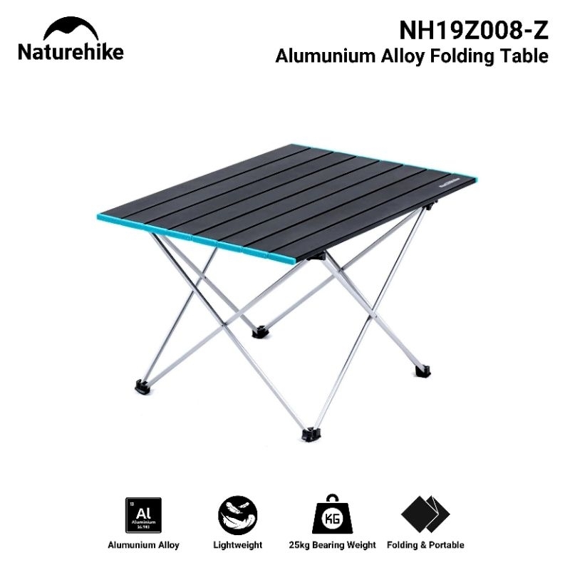 Jual MEJA LIPAT ALUMUNIUM NATUREHIKE NH19Z008-Z SIZE M SIZE L FOLDING ...