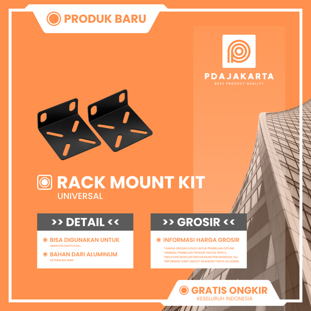 Jual Rackmount Kit Rak Server / Kuping Bracket Universal | Shopee Indonesia