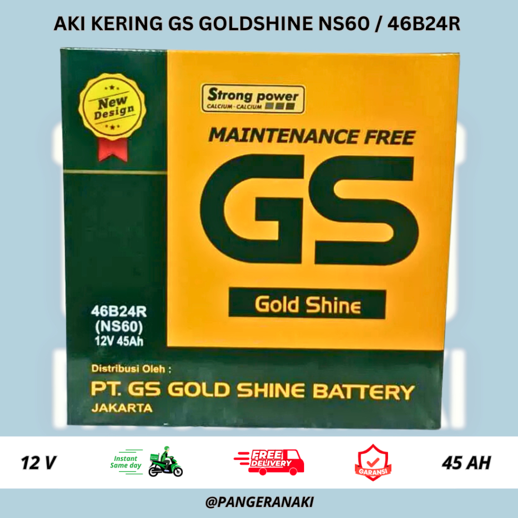 Jual AKI MOBIL AVANZA G / VELOZ, TERIOS, XENIA, RUSH, GRANDMAX GS MF NS60 AKI KERING 12V 45AH ...