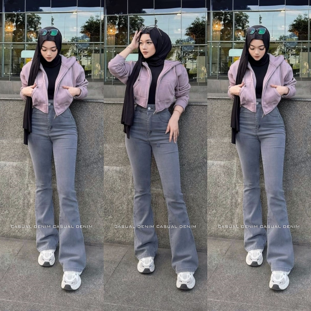 Jual Celana Cutbray Wanita Celana Jeans Wanita Cutbray Jeans High Waist ...