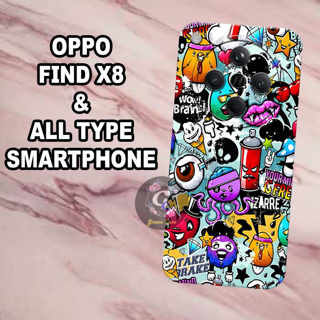 Jual (GC12) Softcase karet Hp OPPO FIND X8 Terbaru 2024 | Case Motif ...