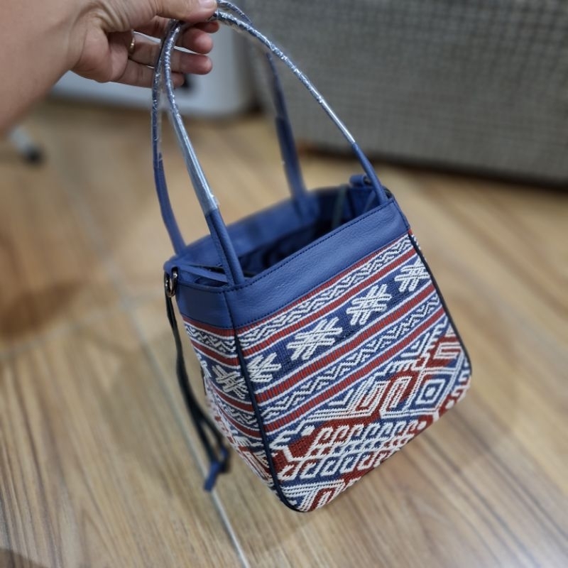Jual TAS TENUN NTT KULIT ASLI TENUN NTT NUSANTARA VIOLA | Shopee Indonesia