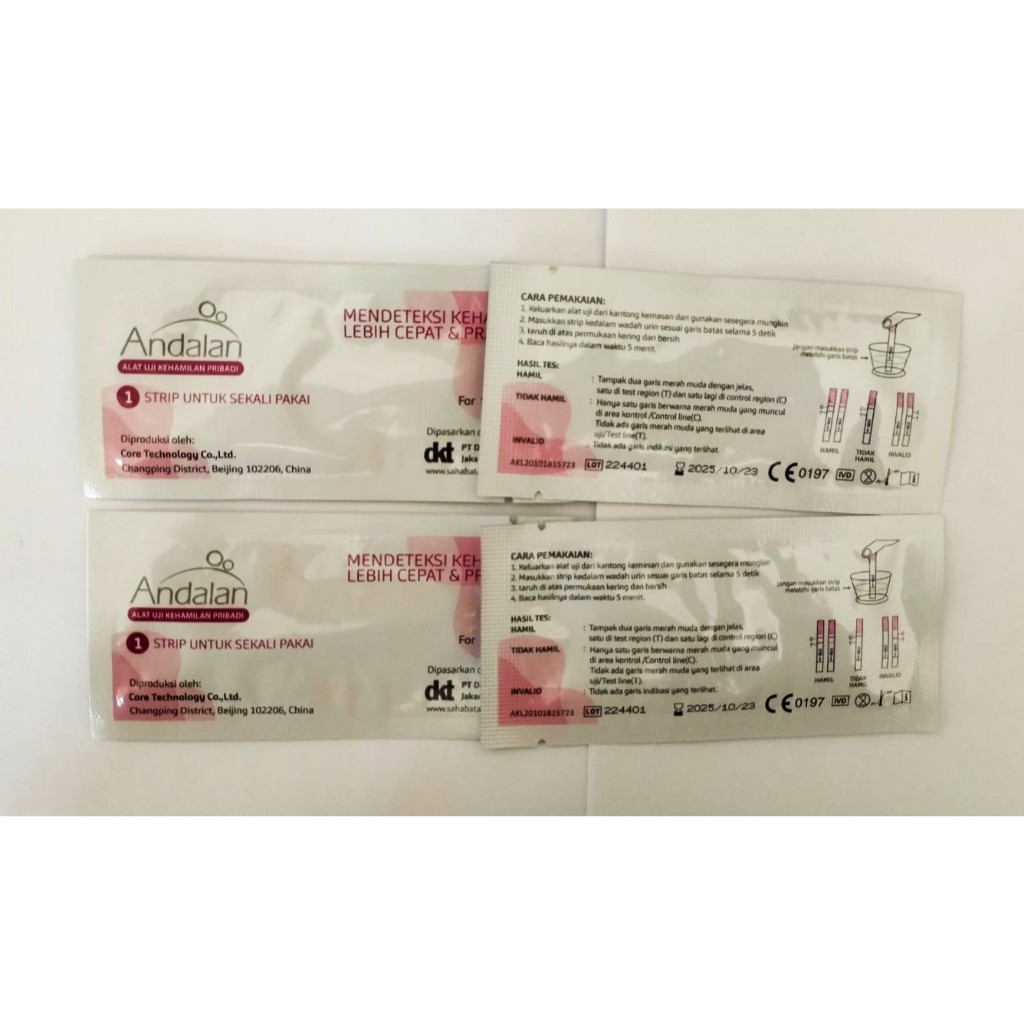 Jual Test Pack Andalan Strip Putih | Tespek Tes Uji Kehamilan | Shopee ...