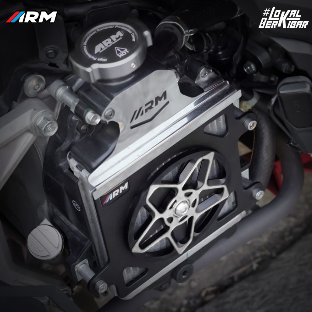 Jual PAKETAN COVER RADIATOR SPINER 3D ARM TYPE BINTANG + LEHERAN ...