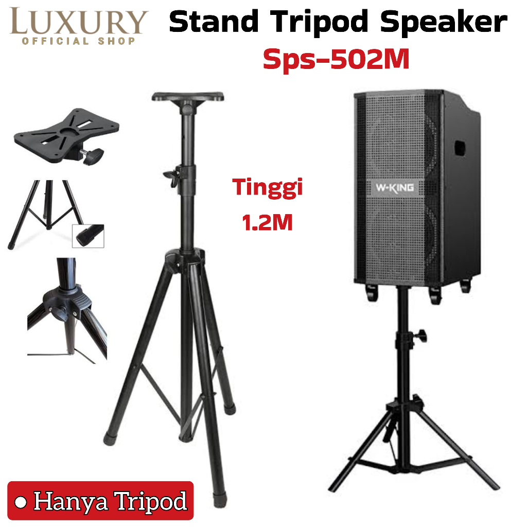 Jual Stand Tripod Tiang Kaki Standing Speaker Portable Aktif Pasif ...