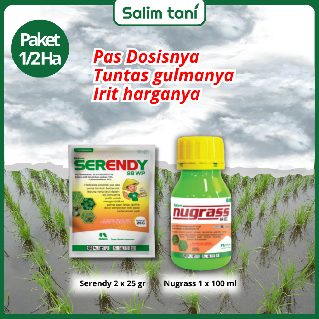 Jual Paket 1/2 Ha Serendy + Nugrass Paket Obat Rumput Ampuh Untuk ...