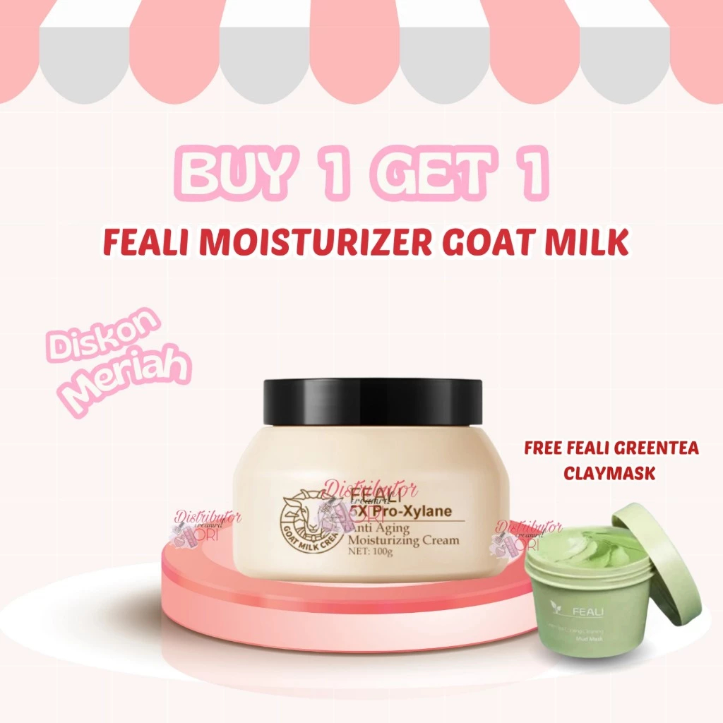 Jual [BUY 1 +1 ] FEALI 5X Pro-Xylane Goat Milk Anti-Aging and ...