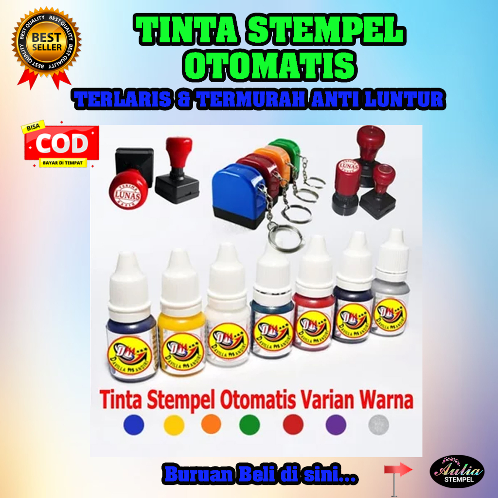 Jual TINTA STEMPEL OTOMATIS VARIAN WARNA murah saja | Shopee Indonesia