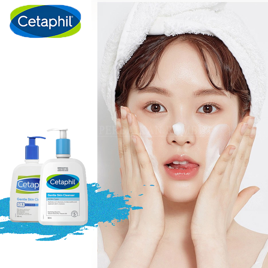 Jual Cetaphil Gentle Skin Cleanser 500ml dengan Niacinamide, Glycerin ...
