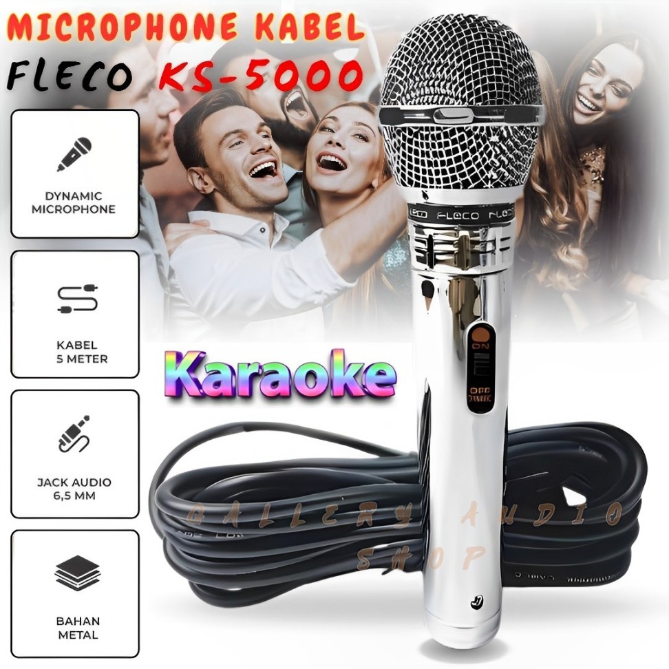 Jual Mic Kabel/Fleco/KS-5000/Wired Microphone,Mic Kabel,Microphone ...