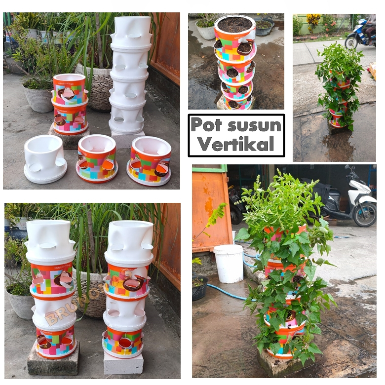 Jual PSV - Pot Susun Vertikal 5Kg - Media Tanah Vertikultur | Shopee ...