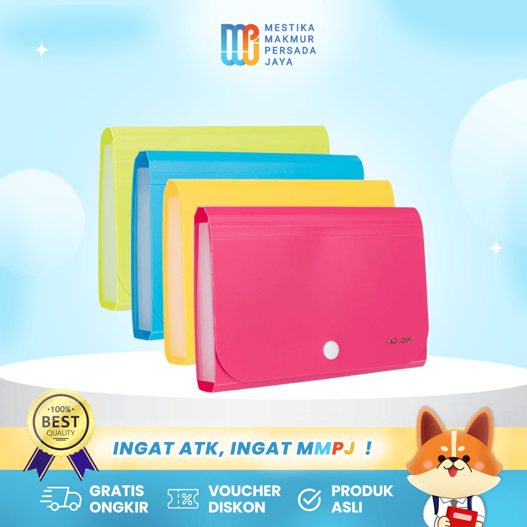 Jual Deli Expanding File Tempat Penyimpanan Cek Giro Struk Kupon ...