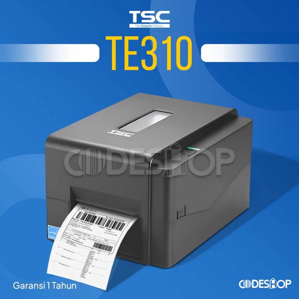 Jual TSC TE310 Printer Barcode Cetak Label Stiker Direct Thermal Transfer 300 DPI | Shopee Indonesia