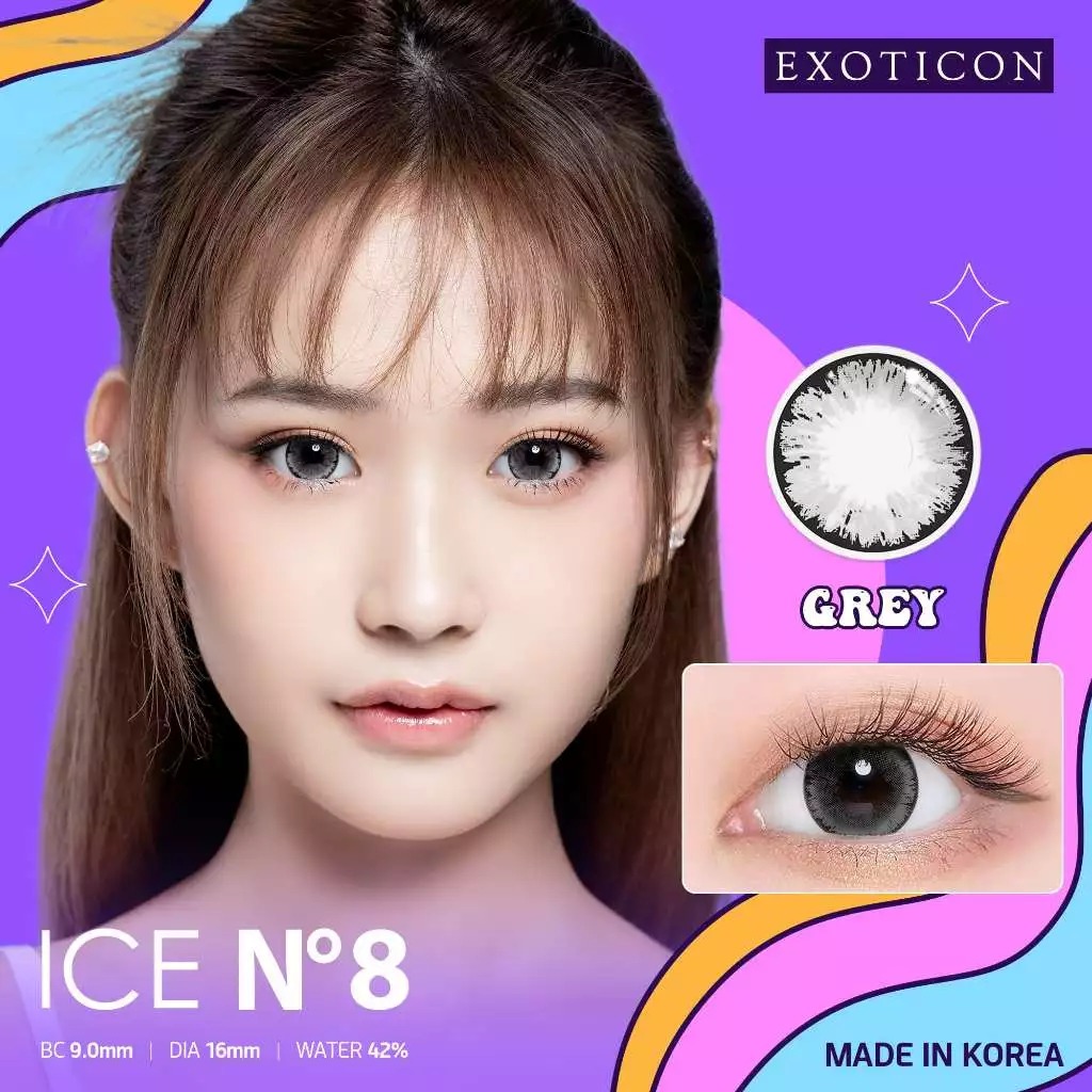 Jual SOFTLENS X2 ICE N8 GREY ( NORMAL S/D -10,00 ) | Shopee Indonesia