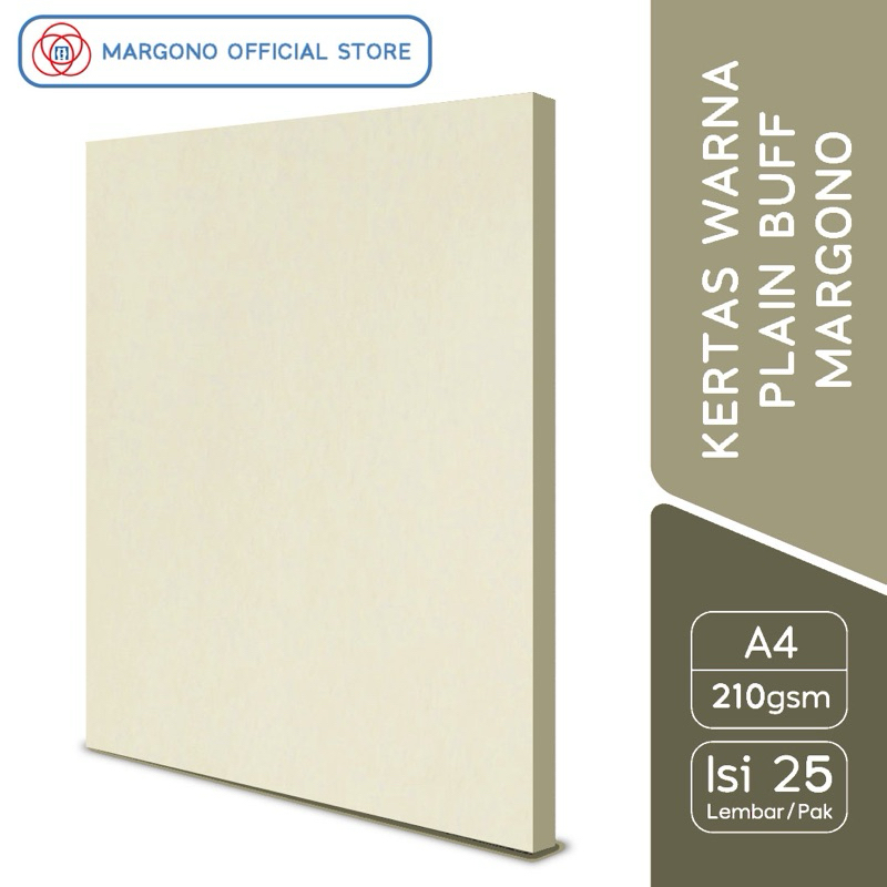 Jual Margono Kertas Warna A4 Plain Buff / Natural 125 gsm - 25 Lembar ...
