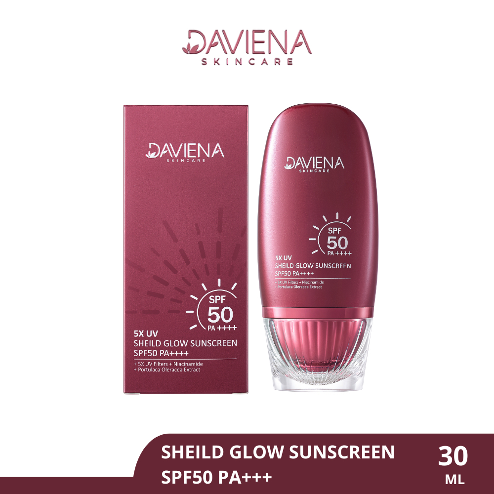 Jual Daviena Skincare - Sunscreen 50 SPF50 PA++++ 5x UV Sheild Glow 30 ...