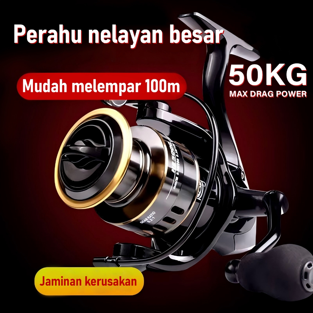 Jual Reel Pancing Murah HE 500 - 7000 50KG Fishing Reel Rill Pancing ...