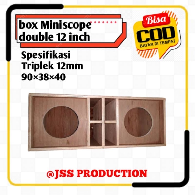 Jual box speaker 12 inch double miniscop | Shopee Indonesia
