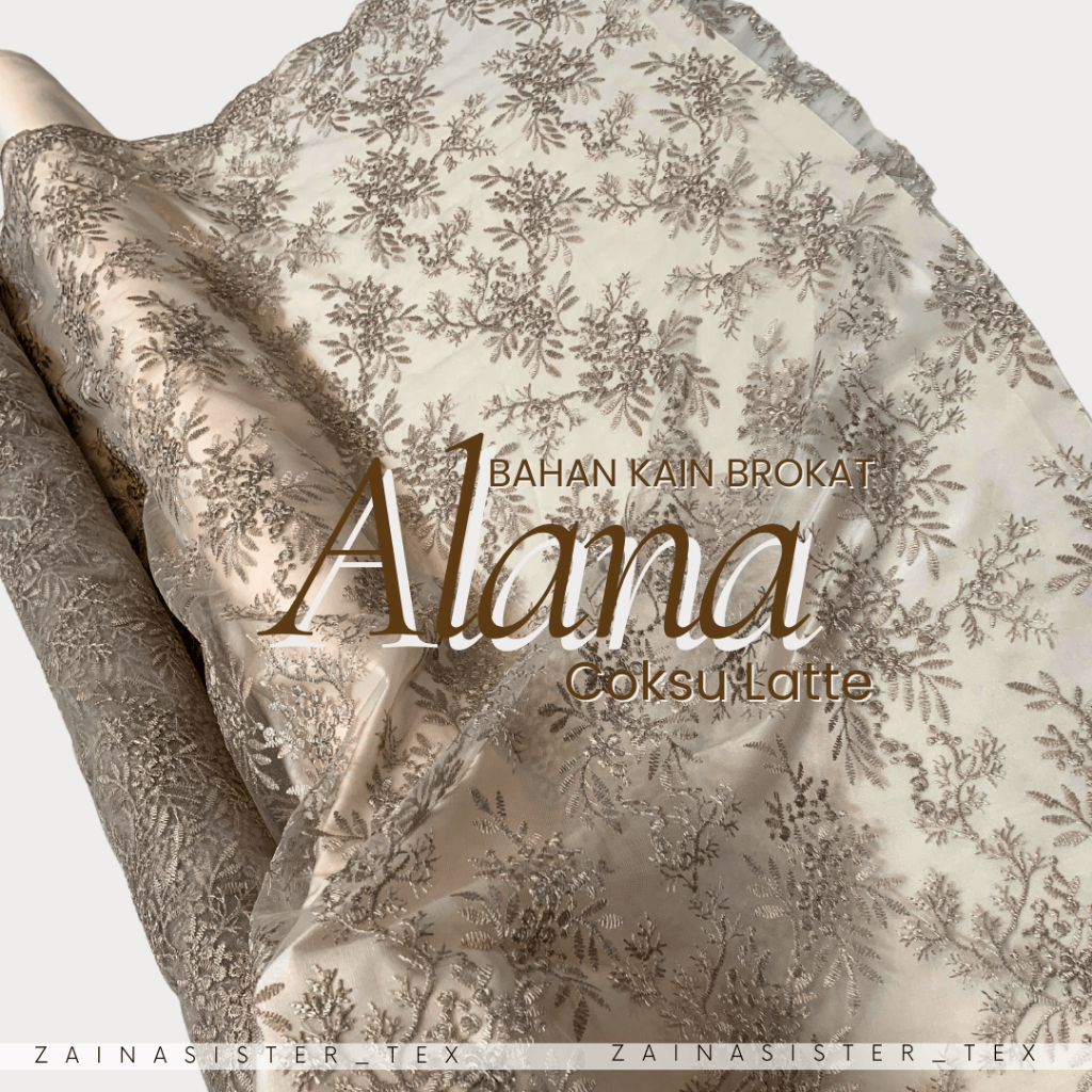 Jual Bahan Kain Brukat Brokat Tile Bordir Payet Motif Bunga Freya ...