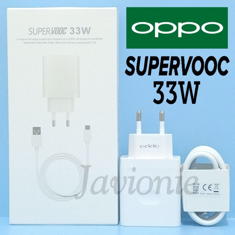 Jual Charger Casan OPPO SUPER VOOC 33W Reno 7 7z 8 8z 8T A38 A57 A58 ...
