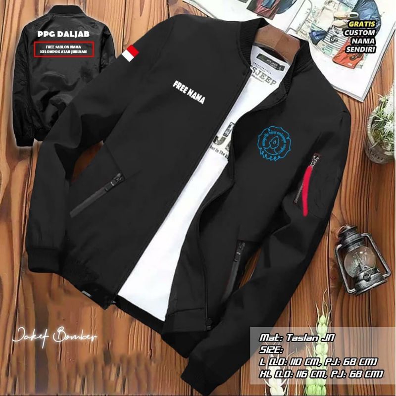 Jual JAKET SERAGAM PPG DALJAB / CUSTOM JAKET PPG TERBARU / JAKET BOMBER ...