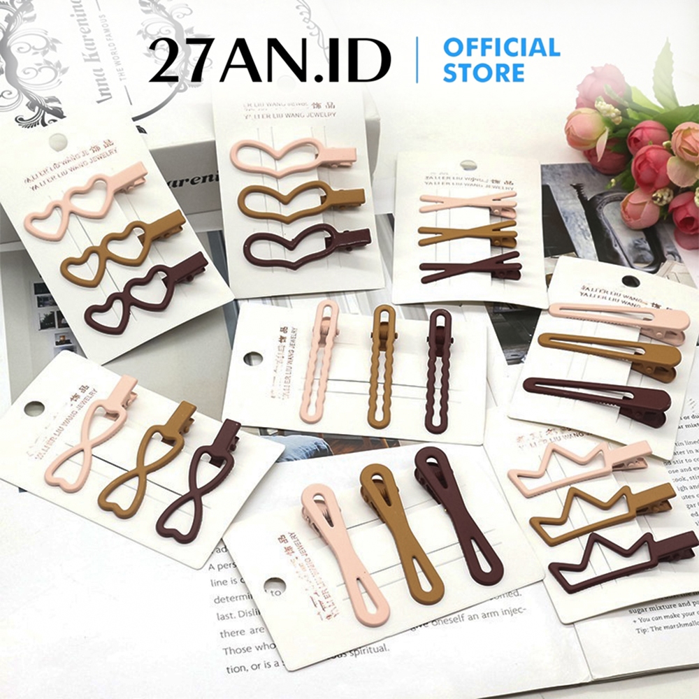 Jual ( 27AN.ID ) Jepit Rambut Wanita H542 Aksesoris Korean Style Set ...