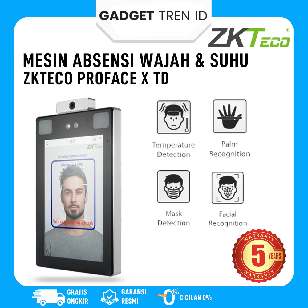 Jual Mesin Absensi & Akses Kontrol Wajah PROFACE X TD | Sensor Suhu ...