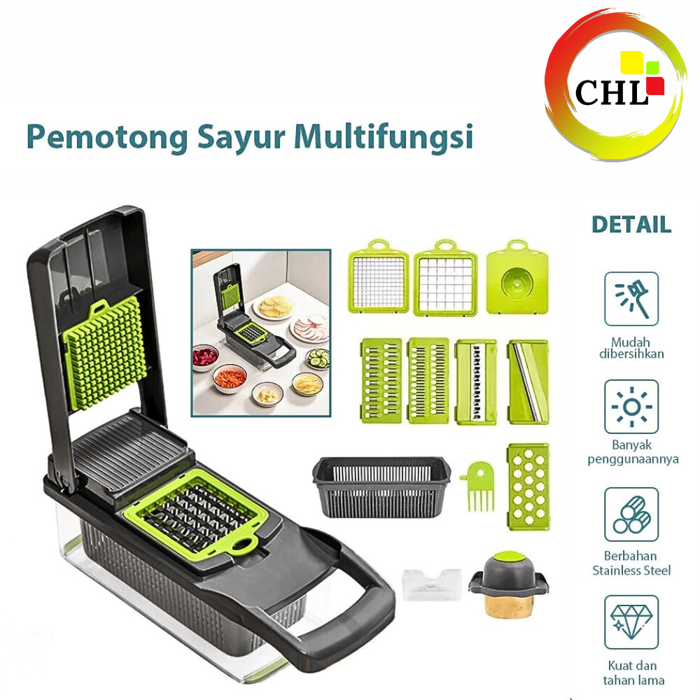 Jual Alat Pengiris Sayur & Buah Multifungsi 22 in 1 | Shopee Indonesia