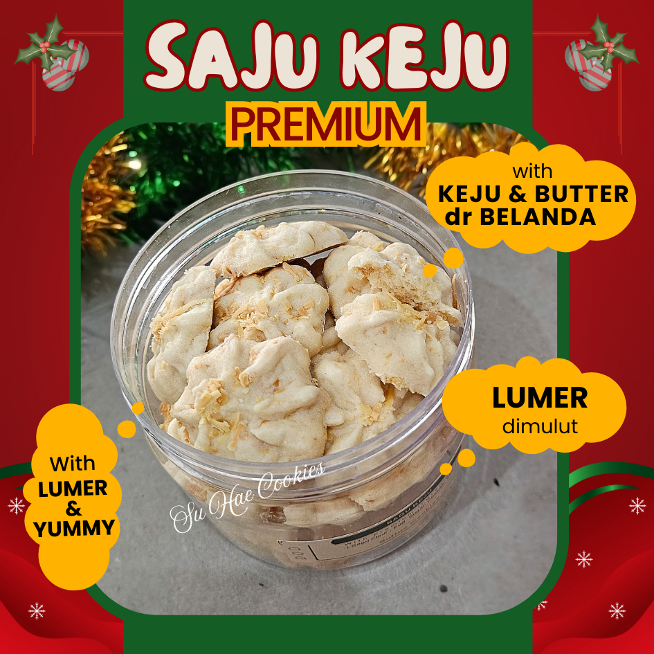 Jual Kue Kering Sagu Keju Premium Keju Wisman Sekat Cookies natal Edam Toples Imlek Lembut Enak ...