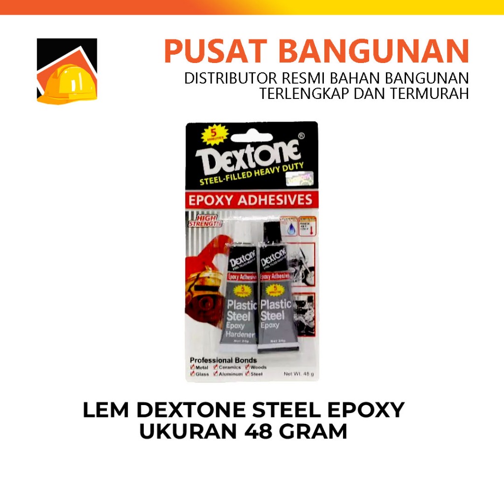 Jual LEM BESI DEXTON - 5MENIT - 48GR - Lem Besi Dextone Epoxy 5 Menit ...