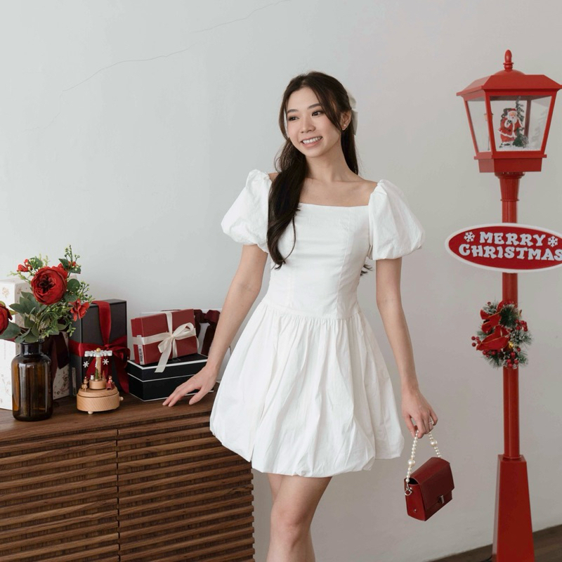 Jual [ KELLY ] Marie Dress / Mini Dress / Dress Wanita / Mini Dress Balon | Shopee Indonesia