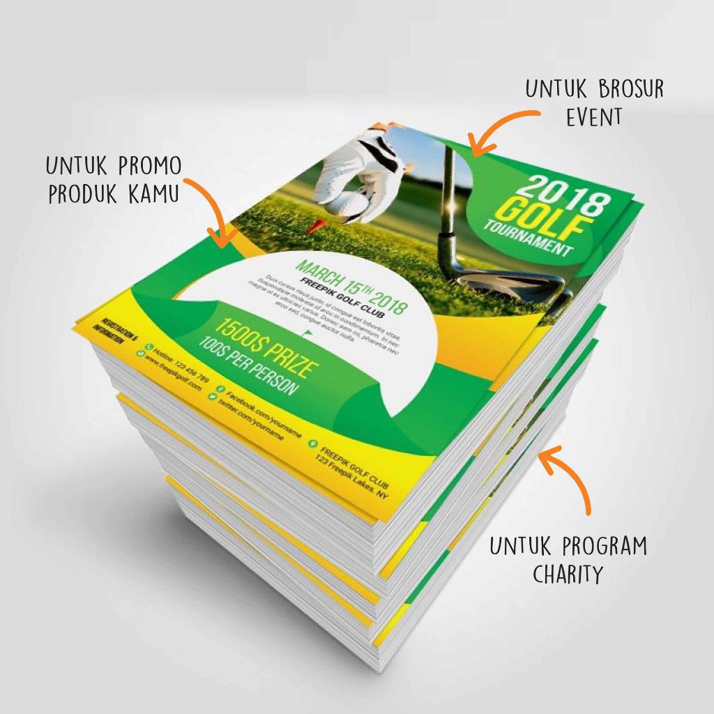 Jual CETAK BROSUR 2 SISI A4 1000 Lembar AP 150 GLOSY | Shopee Indonesia