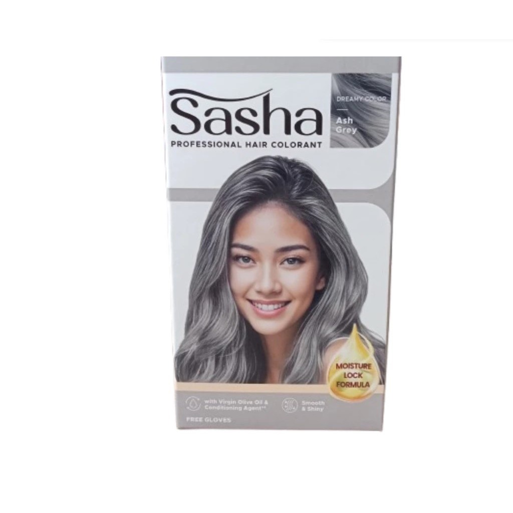 Jual Sasha Hair Color Ash Gray | Shopee Indonesia