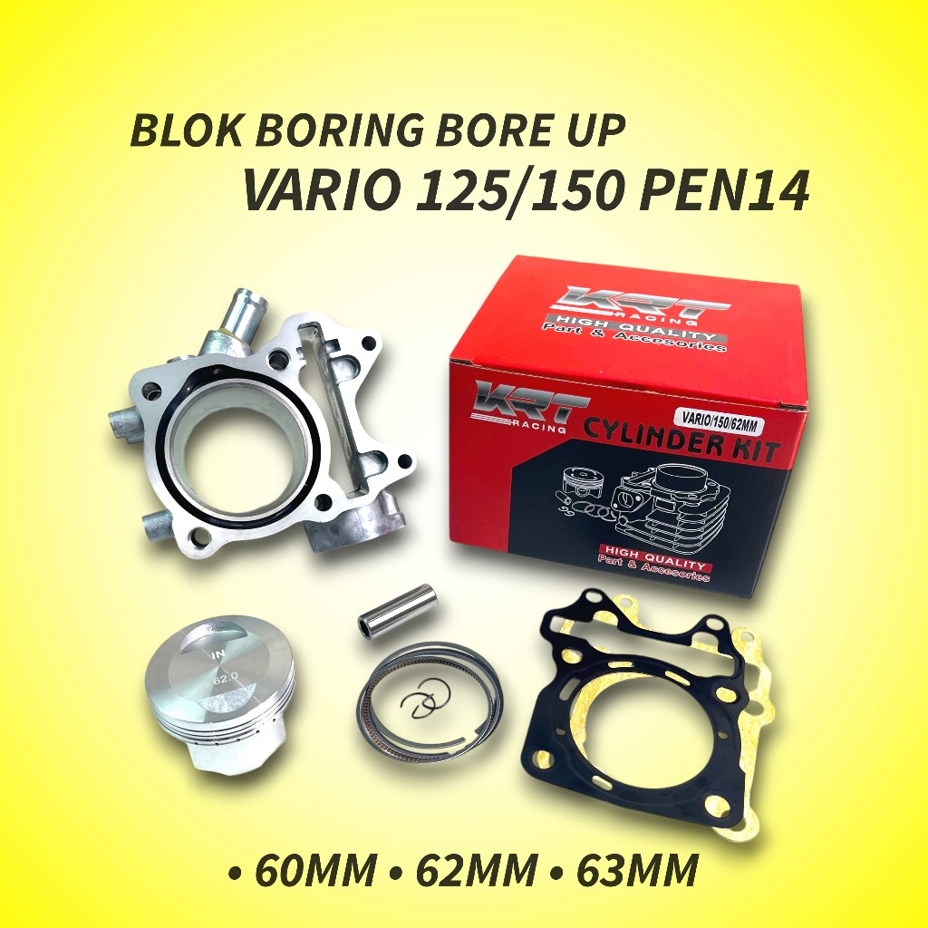 Jual BLOK SEHER BORING BORE UP VARIO 150 PCX 150 ADV 150 60MM 62MM 63MM | Shopee Indonesia