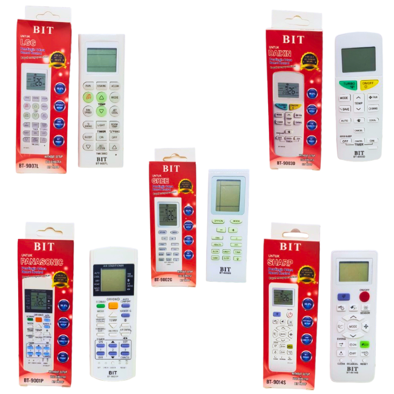 Jual Kiseki Bit Remote AC Daikin/LGG/Panasonic/Sharp/Gree | Shopee ...
