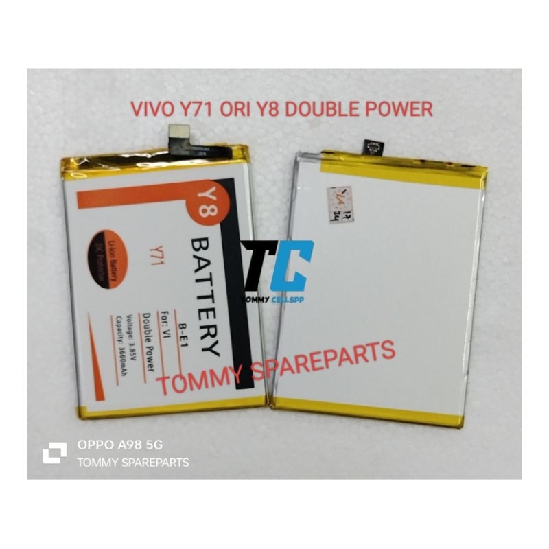 Jual BATERAI BATTERE BATTERY VIVO Y71 B-E1 Y8 DOUBLE POWER ORIGINAL ...