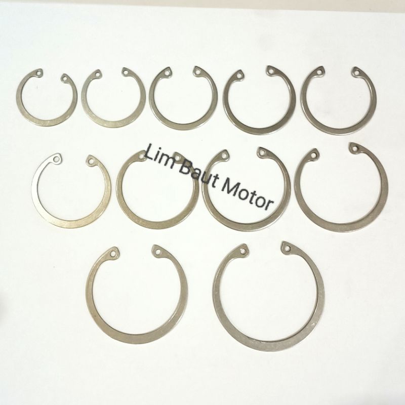 Jual snap ring type H Stainless / Internal circlip Stainless ( perbiji ) | Shopee Indonesia