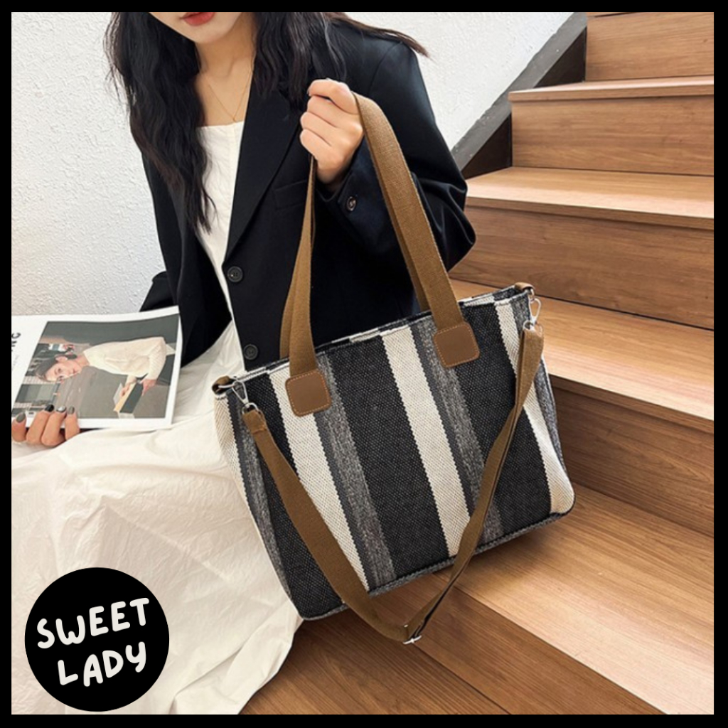 Jual Tas Kerja Kuliah Slingbag Kapasitas Besar Tote Bag Wanita Tas ...