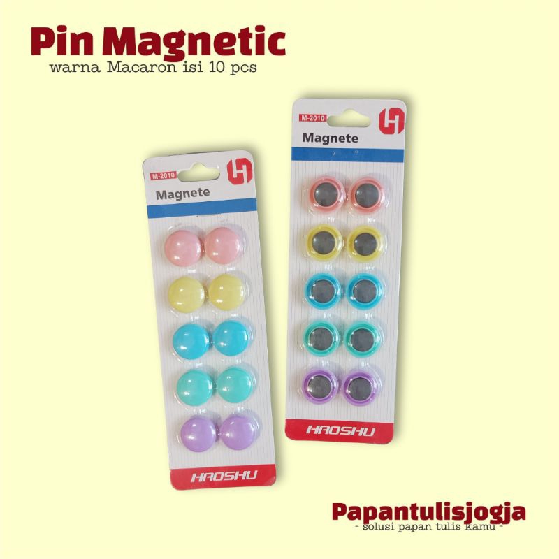 Jual Pin Magnet / Magnetic Pin Papan Tulis Aesthetic Macaron 20mm ...