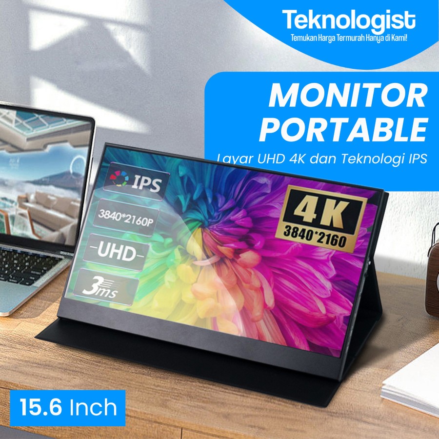 Jual Taffware Monitor Portable UHD 15.6 Inch 4K IPS 60Hz AMD FreeSync ...