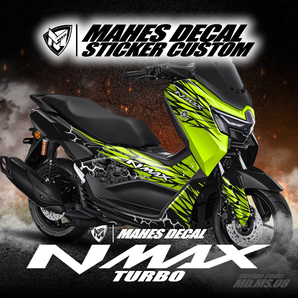 Jual (COD) Decal Sticker Yamaha NMAX TURBO - Stiker NMAX NEW 2024 Full ...