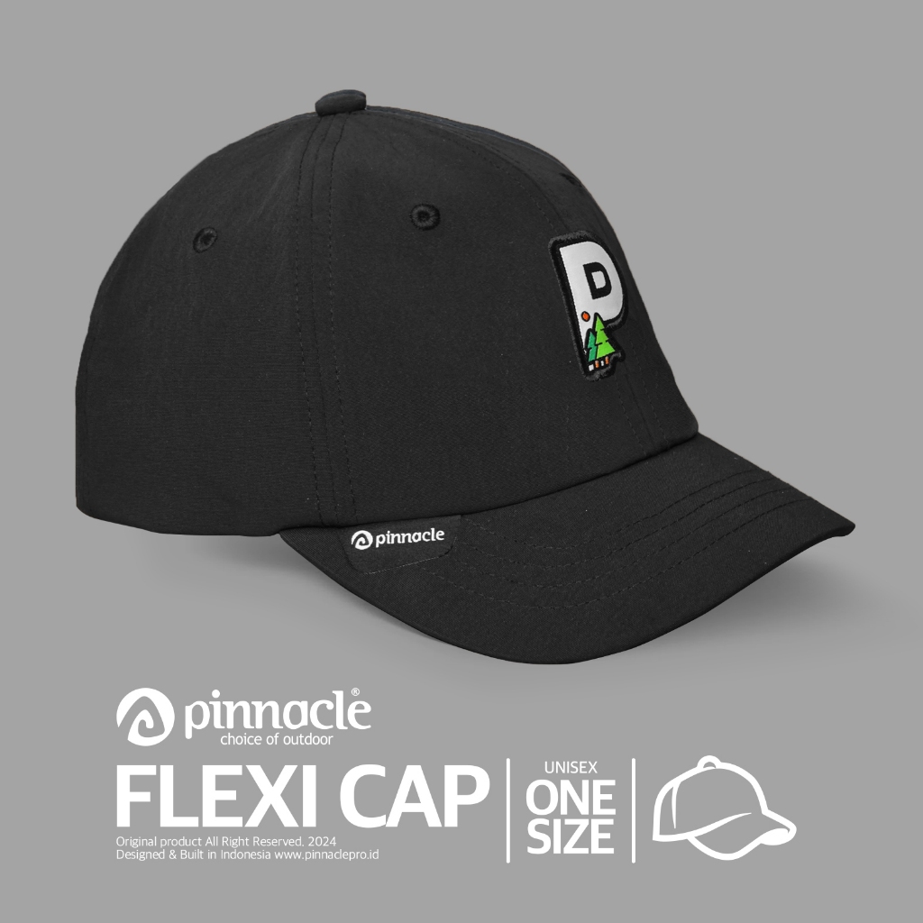 Jual Pinnacle Pro Official Flexi Cap Initial Logo P | Shopee Indonesia