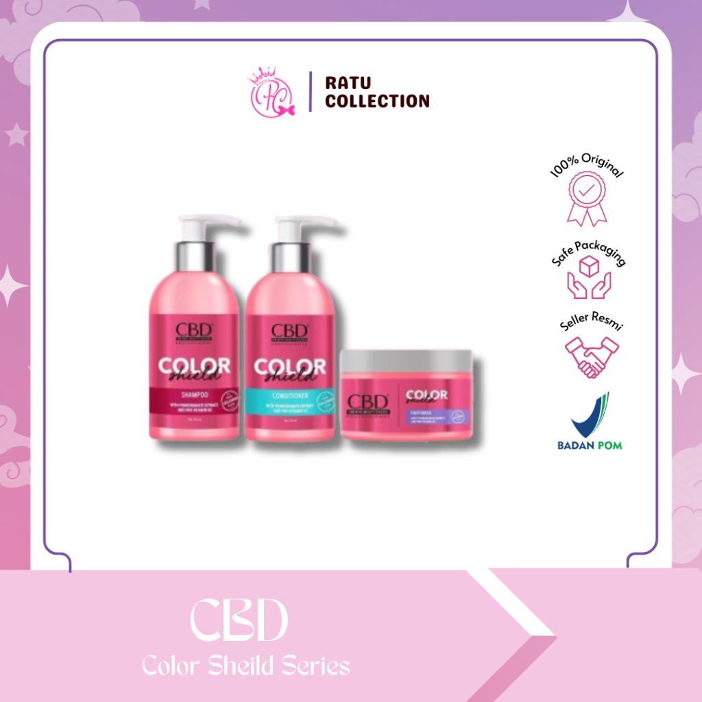 Jual CBD Color Sheild Daily Shampoo, Conditioner,Hair Mask -Rangkaian ...