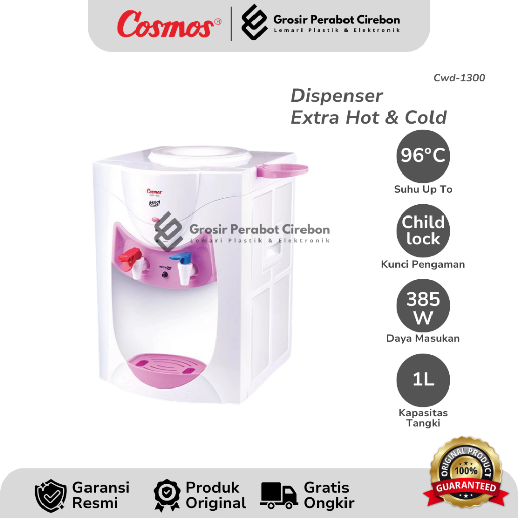 Jual COSMOS WATER DISPENSER CWD-1300 / CWD 1300 WATER DISPENSER COSMOS ...
