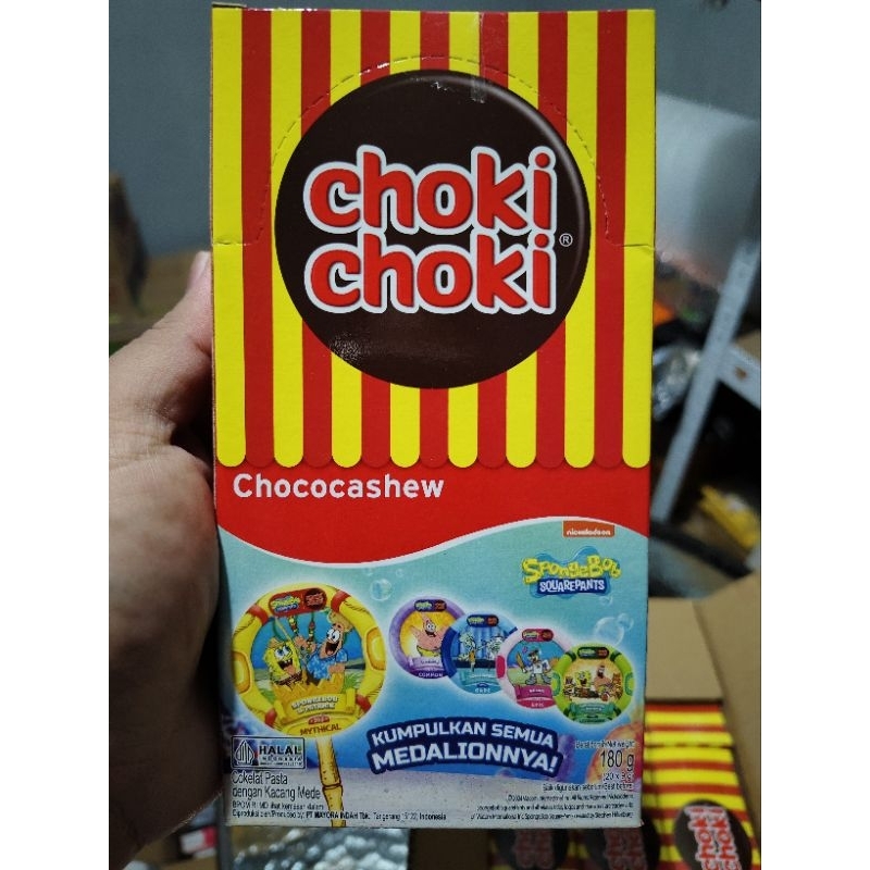 Jual Choki Choki Choco Cashew 1box isi 20pcs edisi SpongeBob Exp Nov ...