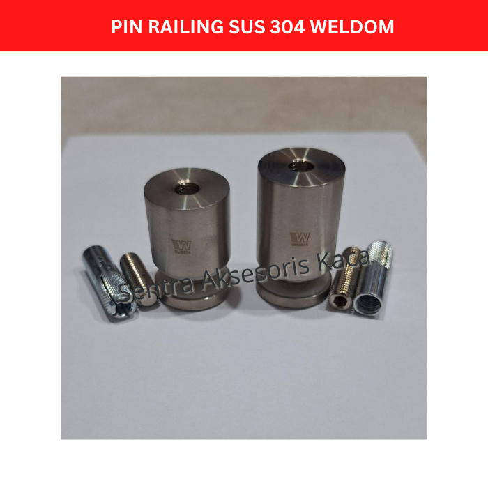 Jual Pin Railing Tangga SUS 304 Weldom - Glass holder, Pen Iklan ...